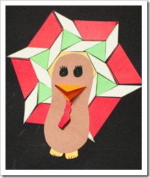Symmetrical Pattern Block Turkeys - Cara Carroll